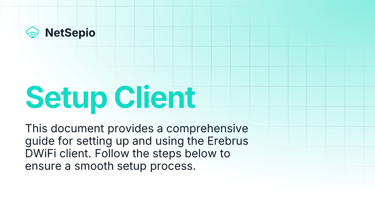 Setup Client | NetSepio